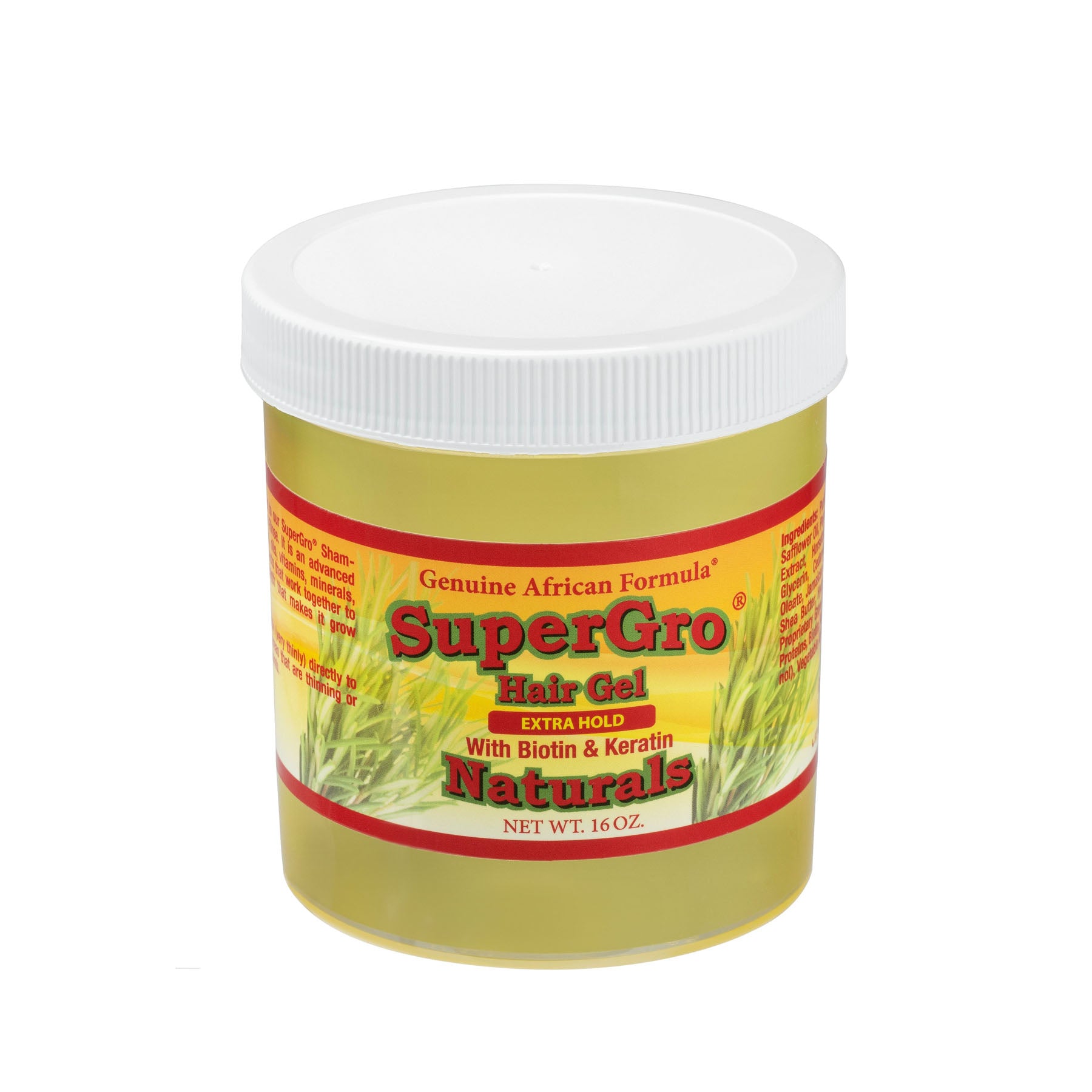 SuperGrow Hair Gel Extra Hold 16 oz– Genuineafricanformula
